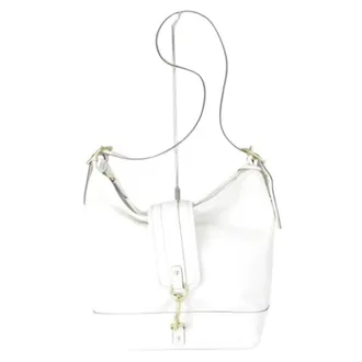 Coach Pre-owned Leder Schultertasche - - Pre-owned - Damen - Wei&szlig; - ONE SIZE