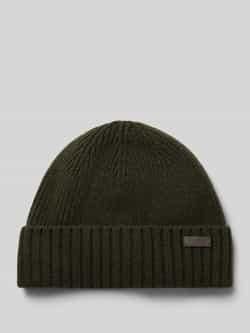 Barbour Beanie mit Logo-Patch