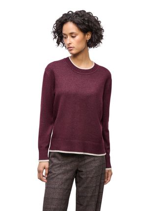Street One Damen Pullover mit Kontrastdetails