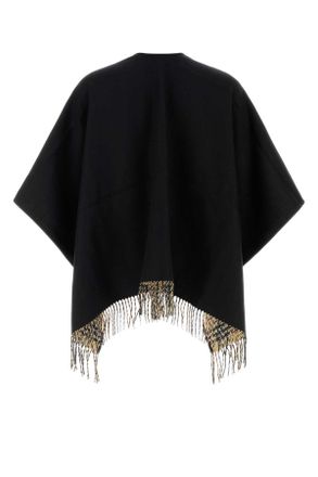 Burberry Unisex Wool Reversible Cape Black Capes