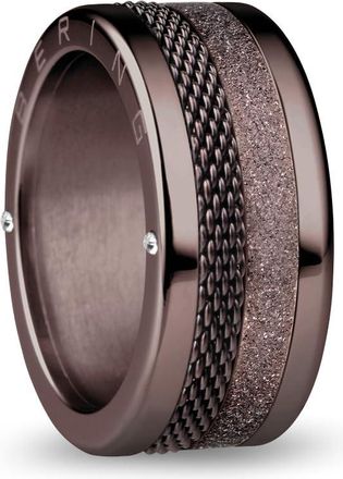Bering Damen Ring in glänzendem braun - Arctic Symphony Collection aus Edelstahl - Arno 9