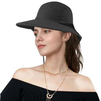 Generic Chapeau de soleil - Chapeaux de randonnée | Chapeau de seau réglable avec protection solaire, tissu respirant et pare-soleil pour la plage, les femmes