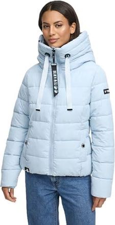 Navahoo B930 Veste dhiver matelass&eacute;e pour femme Col montant doubl&eacute;, L