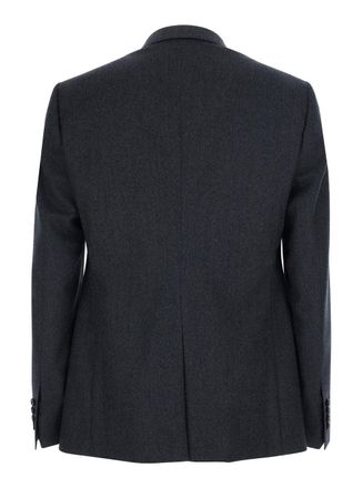 Dolce & Gabbana Mens Jacket Wool-Blend Grey Blazers