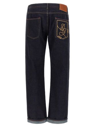 Dolce & Gabbana DG Embroidery Jeans - Dark Indigo