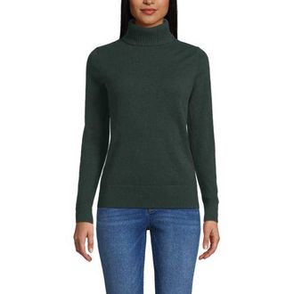 Lands End Rollkragen-Pullover aus Kaschmir, Damen, Gr&ouml;&szlig;e:32-34 petite, Gr&uuml;n, Kaschmir, by Lands End