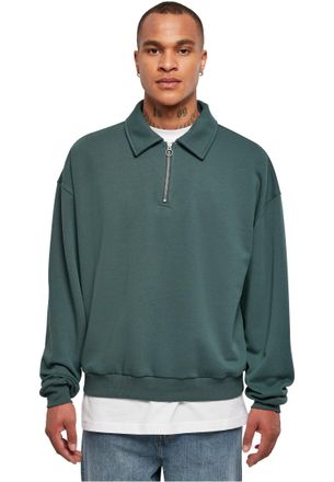 Urban Classics Herren Shirt Collar Crew M Bottlegreen