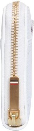 Thom Browne Zipped White Leather Wallet - White