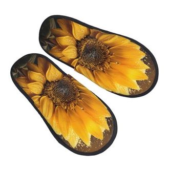 Generic Magnifique Tournesol 4 Femme Homme Chaussures De Maison L&eacute;g&egrave;res Pantoufles Confortable Chaussons Pour Hiver Maison Ext&eacute;rieur M