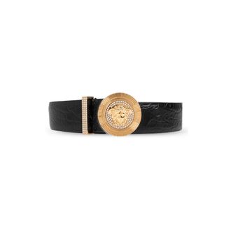 Versace Leder G&uuml;rtel - - Accessories - Damen - Schwarzk - 70 CM