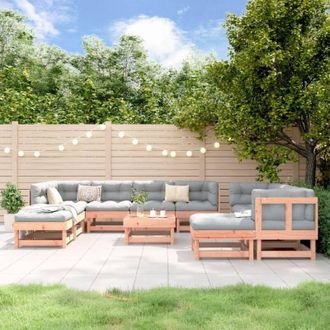 vidaXL 11-tlg. Garten-Lounge-Set Massivholz Douglasie vidaXL