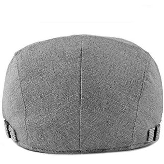 Generic Casquette de ville noire respirante unisexe en maille filet Newsboy Beret Cap Cabbie Casquette plate Casquette et accessoires Style urbain Tricot, Gri