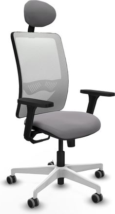 Piqueras y Crespo B&uuml;rostuhl Zulema mit verstellbarer R&uuml;ckenlehne mit 3D-Armlehnen, h&ouml;henverstellbarer Lendenwirbelst&uuml;tze und festem Kopfteil, ausgestattet mit Sincro 3 