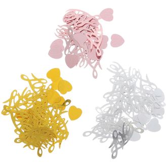 Angoily 900 St&uuml;ck Hochzeitskonfetti aus Kunststoff Herzf&ouml;rmig und Rund Tischdekoration f&uuml;r Party und Fest Vielseitige Event Deko