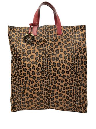 Fendi sac cabas &agrave; imprim&eacute; l&eacute;opard (2010-2025) - Marron
