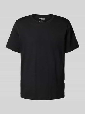 Selected Regular Fit T-Shirt aus Baumwoll-Mix Modell ASPEN