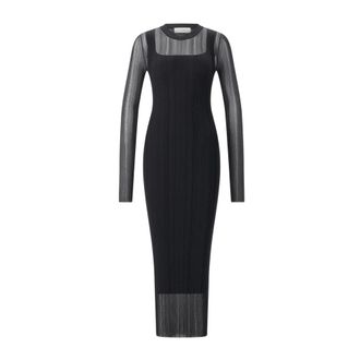 Sportmax Damen, Kleider, Schwarzk, LGr&ouml;&szlig;e