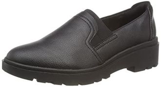 Clarks Femme Calla Rae Mocassins, Cuir Noir, 39 EU