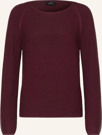 Monari Monari Pullover Mit Schmucksteinen rot