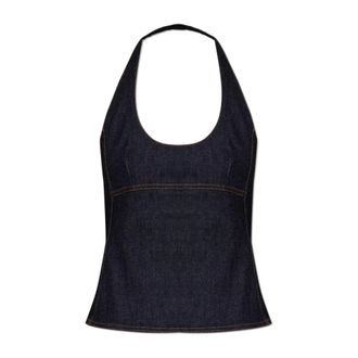 Jacquemus Femme, Tops, Bleu, Taille: 42 FR Lavoir de-N&icirc;mes Denim Top