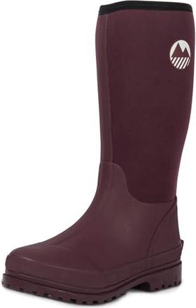 Lakeland Footwear Rydal Bottes en caoutchouc isolées en néoprène pour femme avec doublure chaude et imperméable Noir/vert mousse/bleu marine et prune, prune, 39 EU