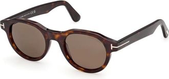 Tom Ford Lunettes de soleil Nils-02 - unisex - Accessoires - Brun - Taille: 49 MM