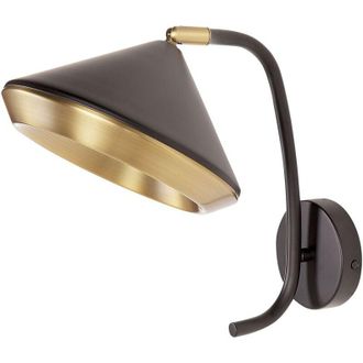 Beliani Beliani - Lampe Murale Industrielle Moderne Spot Projecteur Abat-jour Conique en M&eacute;tal Cuivr&eacute; et Noir Mokvi