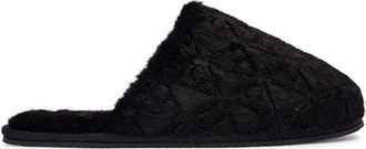 Calvin Klein Hausschuhe Home Slipper Fur Aop HW0HW03218 Schwarz