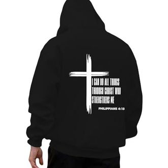 Generic Sweat a Capuche Homme Hooded Sweatshirt Sweats &agrave; Capuche en Maille Demi-Zip Pullover L&eacute;ger Sportif Casual Confortable Streetwear avec Poche Frontale