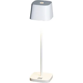 Konstsmide 7829-250 Capri LED-Akku-Tischlampe 2.2 w Warmwei&szlig; Wei&szlig;