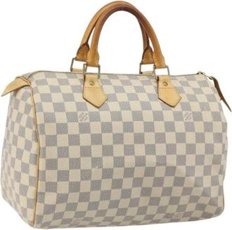 Louis Vuitton Pre-owned Speedy 30 Sac &agrave; main - Femme - Pre-owned - Blanc - Taille: ONE Size