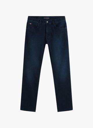 Tommy Hilfiger Jean coupe droite en coton m&eacute;lang&eacute;