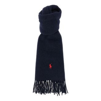 Polo Ralph Lauren &Eacute;charpe &agrave; franges Pony - Femme - Accessoires - Bleu - Taille: ONE Size