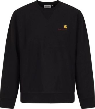Carhartt Work in Progress Homme, Sweatshirts et sweats &agrave; capuche, Noir, Taille: XS American Script SweaT-shirt