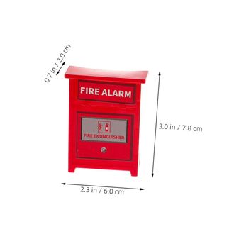 Pretyzoom 6sätze Feuerlöscher Spielzeug Aus Wasserspritzpistole Für Junge Mädchen Miniatur-szenenzubehör Für Lernzwecke Puppenhauszubehör Und Feuerwehrwissen-un