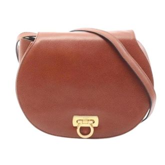 Ferragamo Sac bandouli&egrave;re en cuir Pre-owned - Femme - Pre-owned - Brun - Taille: ONE Size