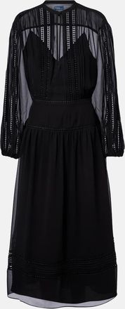 Polo Ralph Lauren Midikleid aus Georgette mit Spitze