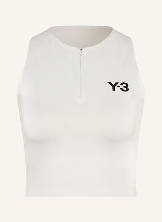 Yohji Yamamoto Cropped-Top Y-3 Tennis Pro grau