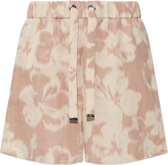 Moncler Femme, Shorts, Rose, Taille: 34 FR Short Floral Imprim&eacute; Chin&eacute;