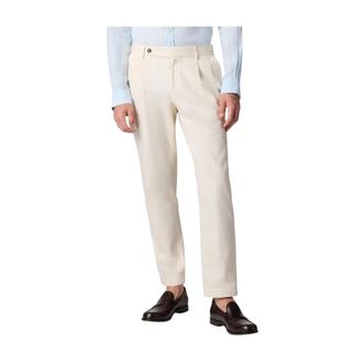 Brooks Brothers Baumwoll-Gabardine Chino mit Bundfalten - - Trousers - Herren - Beige - W32