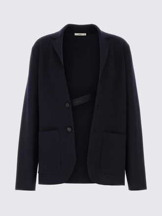 Fendi Blazer droit en laine vierge avec revers classique et poches plaqu&eacute;es