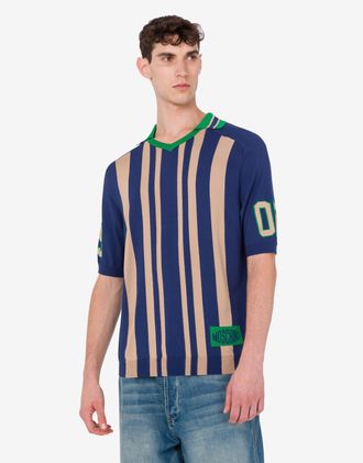 Moschino Pull stretch incrust&eacute; - Bleu