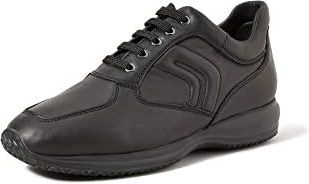 Geox Homme U Happy Art. H Sneakers, Black, 45 EU