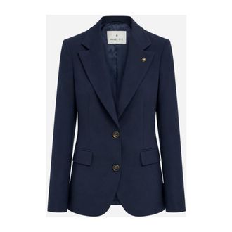 Manuel Ritz Femme, Vestes, Bleu, Taille: 42 FR Blazer Monopetto Stretch