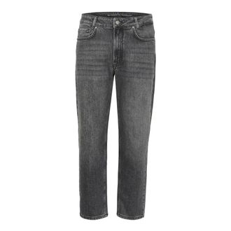 MY ESSENTIAL WARDROBE High Tapered Dunkelgrauer Retro-Waschung - - Jeans - Damen - Grau - W32 L28