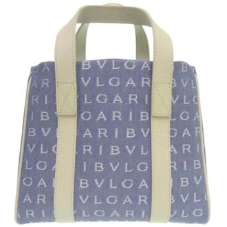 Bulgari Pre-owned Canvas totes - - Pre-owned - Damen - Blau - ONE SIZE