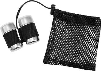 Generic Salt Shaker f&uuml;r unterwegs mit Deckel - 2 x tragbare Salz-Pfefferbeh&auml;lter, Deckel aus Edelstahl | Kompakter Campinggew&uuml;rz-Dispensator mit Zubeh&ouml;r