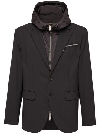 Dsquared2 blazer boutonné à capuche - Noir