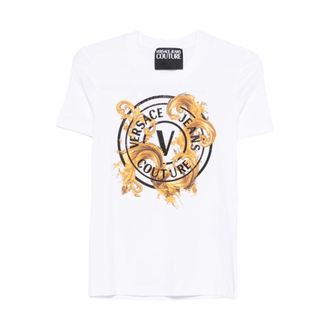 Versace Jeans Couture Femme, Tops, Blanc, Taille: 42 FR T-Chemises