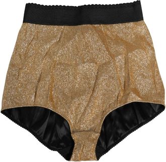 Dolce & Gabbana Femme, Sous-v&ecirc;tements, Jaune, Taille: 40 FR Culotte gainante taille haute